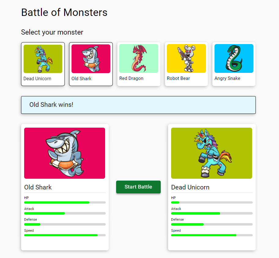 GitHub - guigattidev/battle-of-monsters: 🐊 Battle of Monsters using Material UI