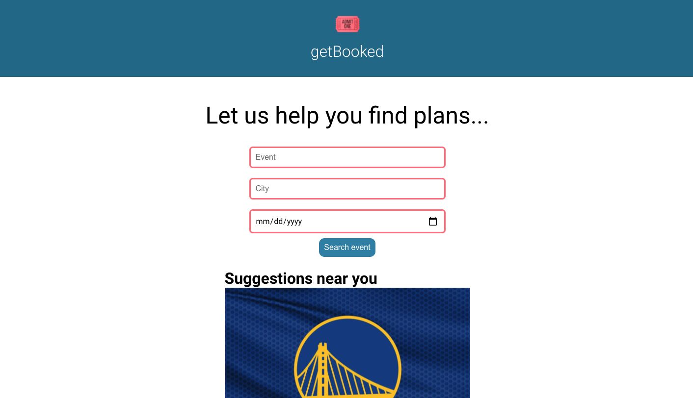 GitHub - ironhack-api-project/getBooked: A fully functioning web app built with ReactJS using ...