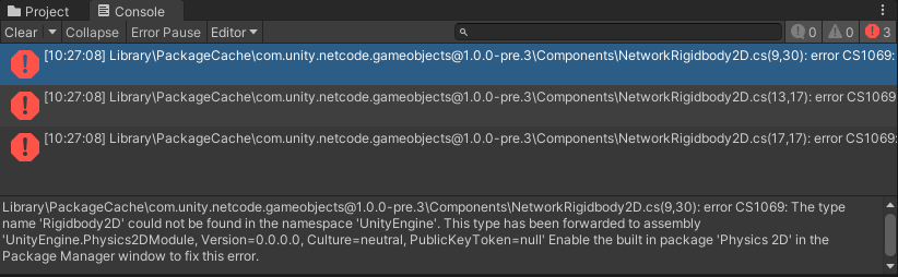 Rigidbody2D should not be a 100% required dependency · Issue #1558 · Unity-Technologies/com ...