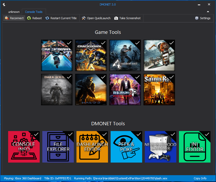 GitHub - dmonskull/DMONET3: New & Improved AIO Xbox 360 Modding Tool! XDRPC must be set as a ...