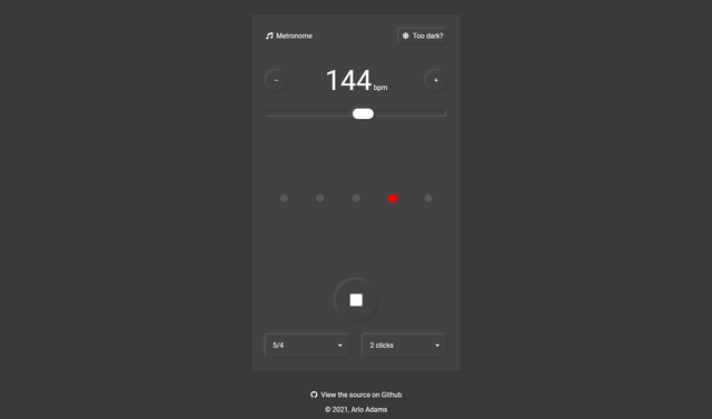 GitHub - manzik/chord-practice: A metronome app for chord transition practice made with React.