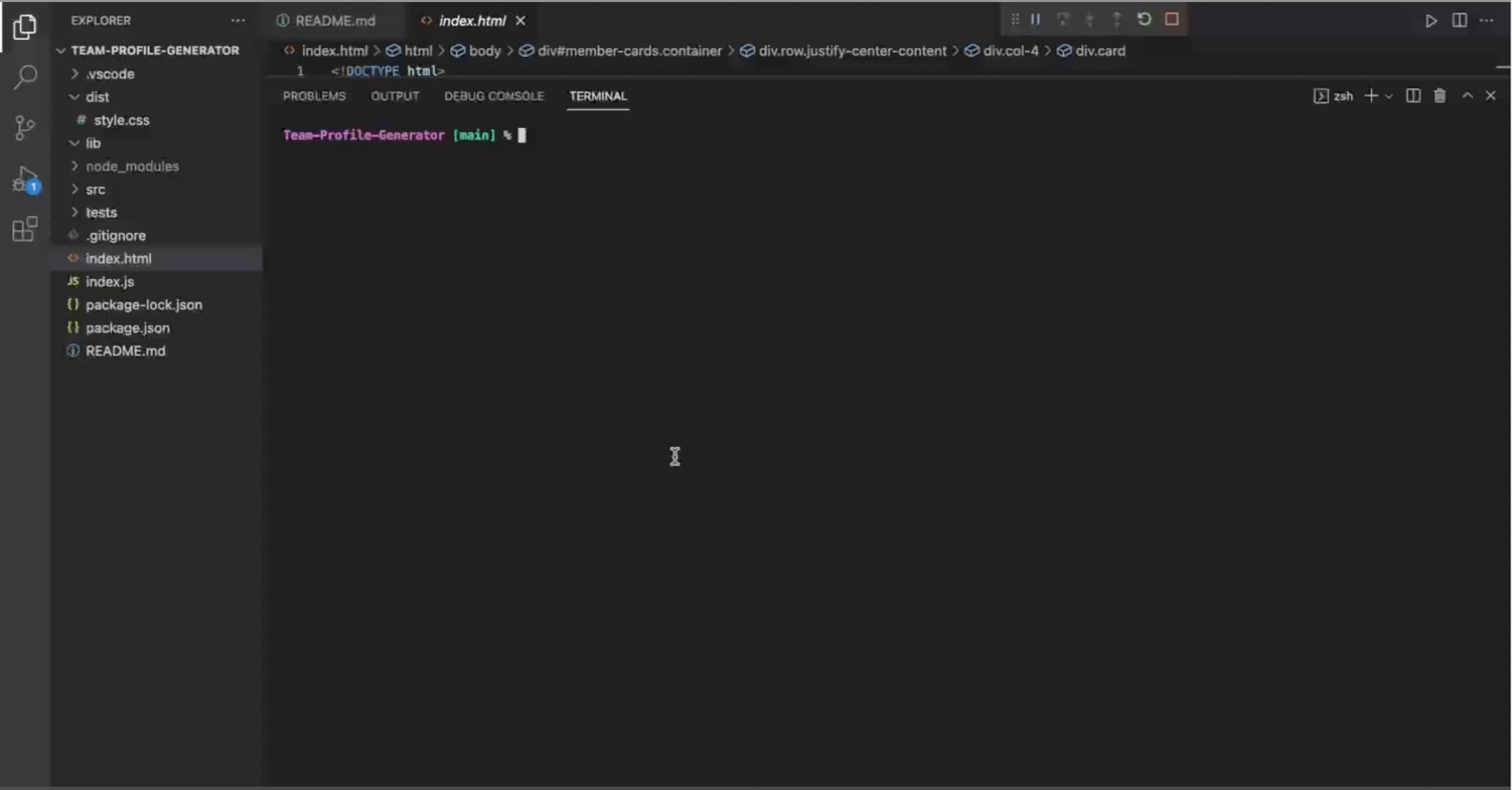 GitHub - mjshelton12/Team-Profile-Generator