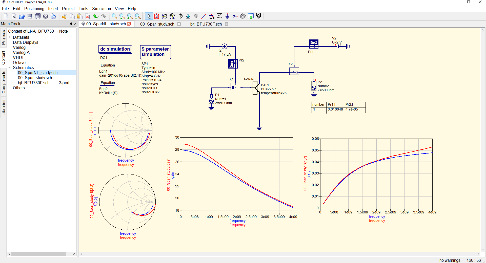 wrong BJT fitting with spice model vs SP file · Issue #7 · Qucs/qucsator · GitHub