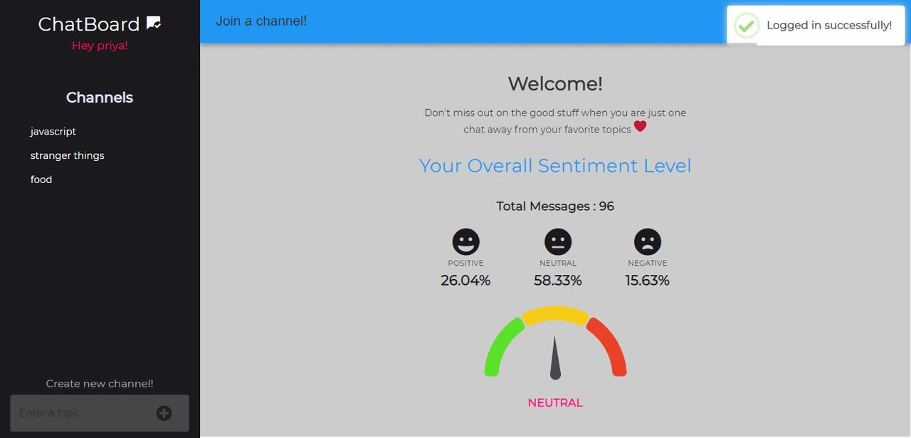 GitHub - priyankamadhwal/ChatBoard: A real-time chat application built with Socket.io and the ...
