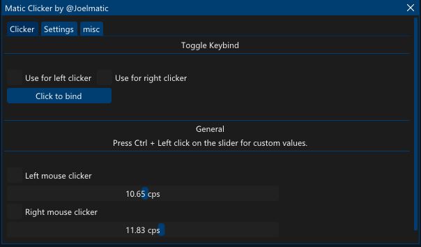 GitHub - TheRealJoelmatic/Matic-Clicker: Minecraft auto-clicker made in ...