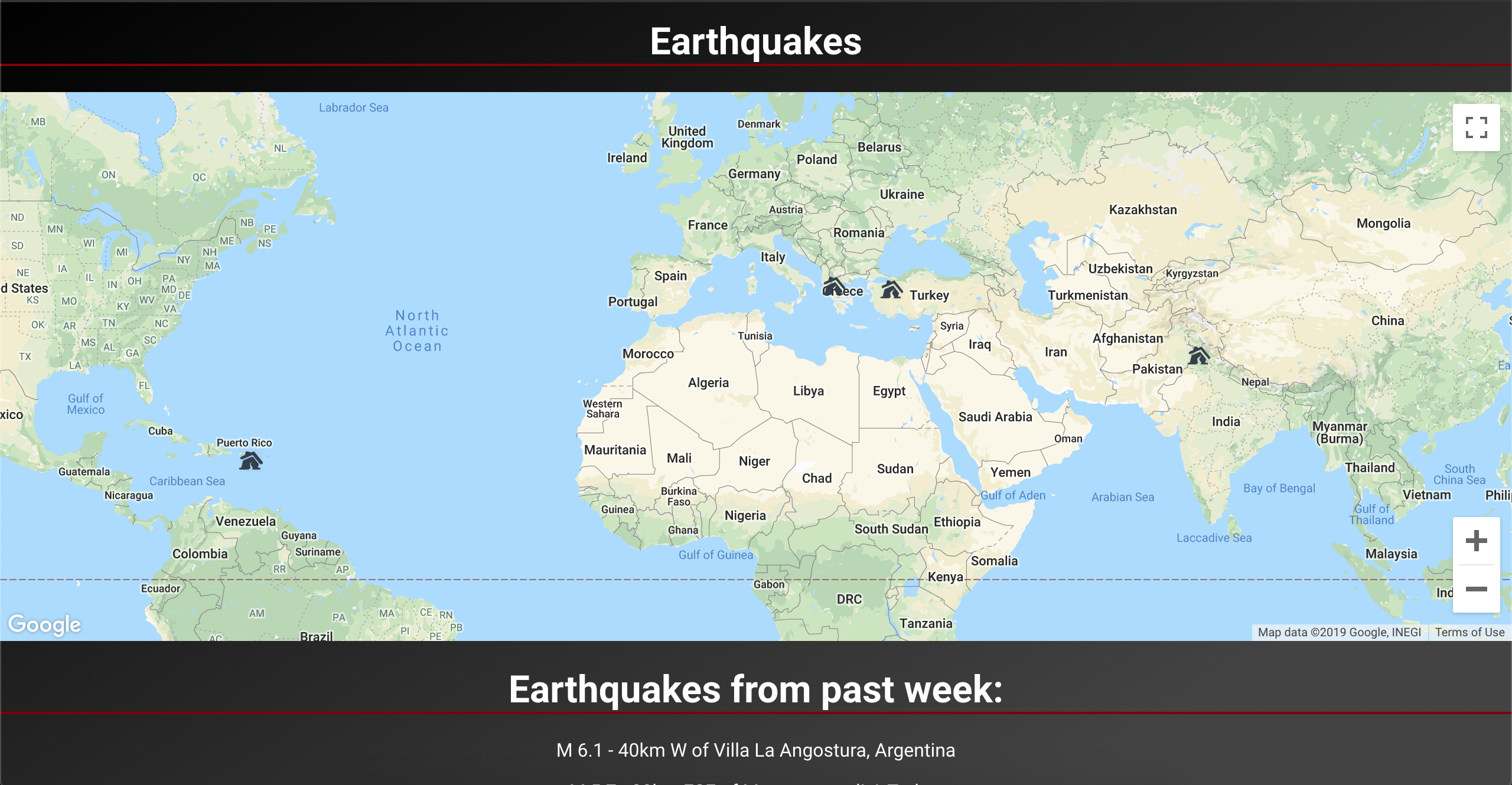 GitHub - Germs31/earthquake-tracker