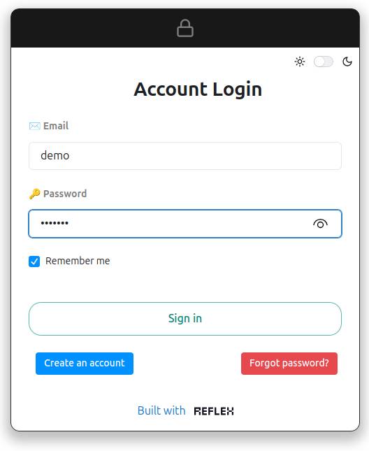 GitHub - DreamCasterX/Reflex_login