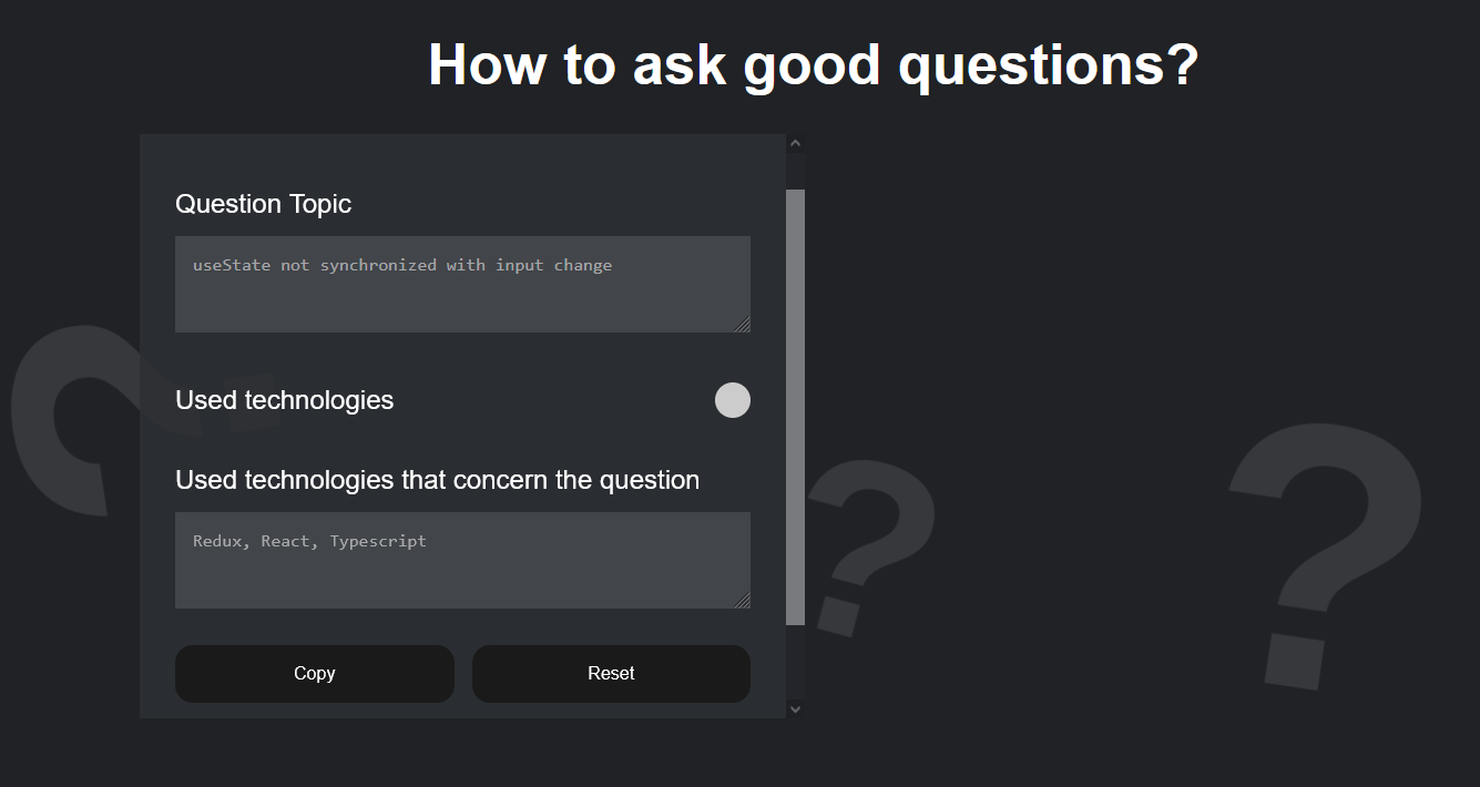 GitHub - goodideagiver/how-to-ask-good-questions: Generate questions ...