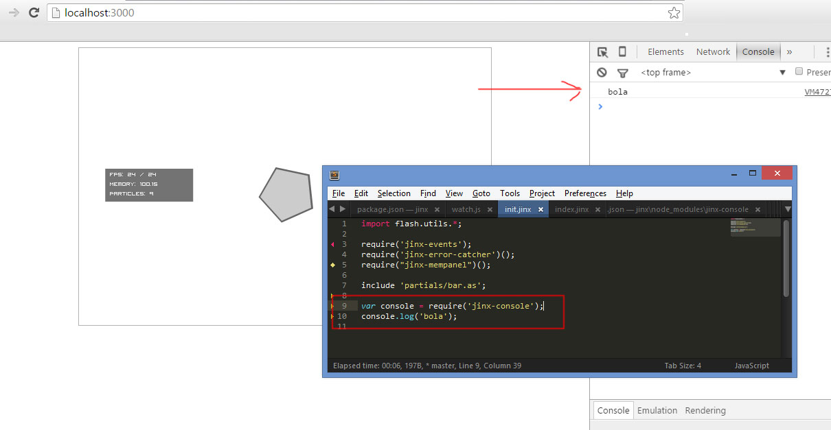 GitHub - webcaetano/jinx-console: Jinx module enable browser console ...