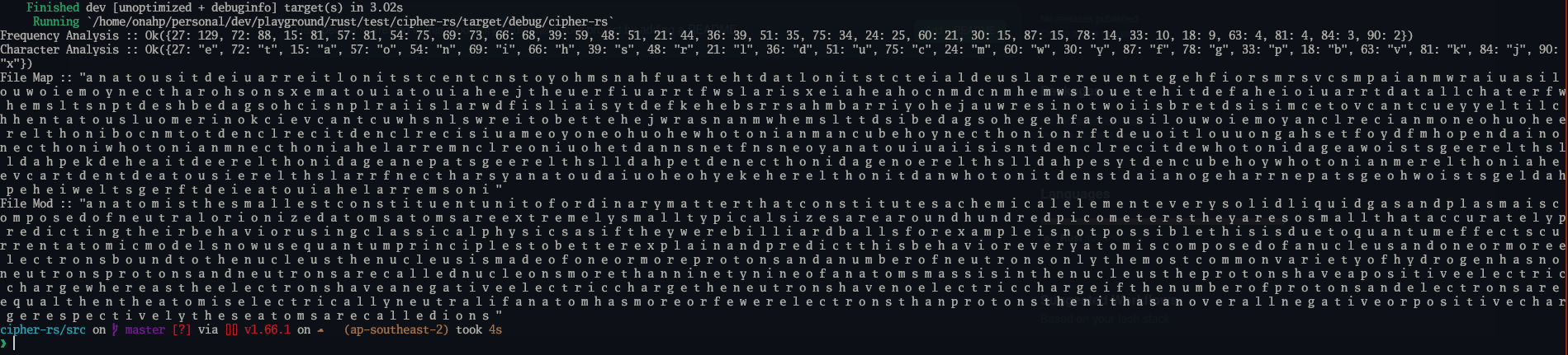 GitHub - onahp/cipher-rs: Substitution + other ciphers with Rust