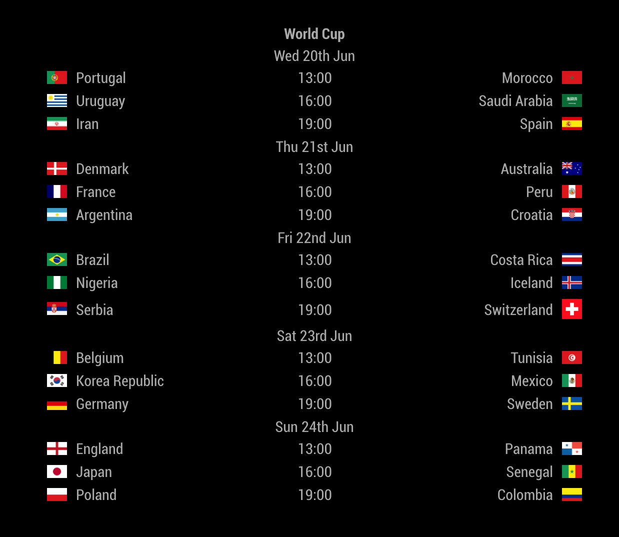 GitHub tiimgreen MMM Football Fixtures Football fixtures module for a MagicMirror