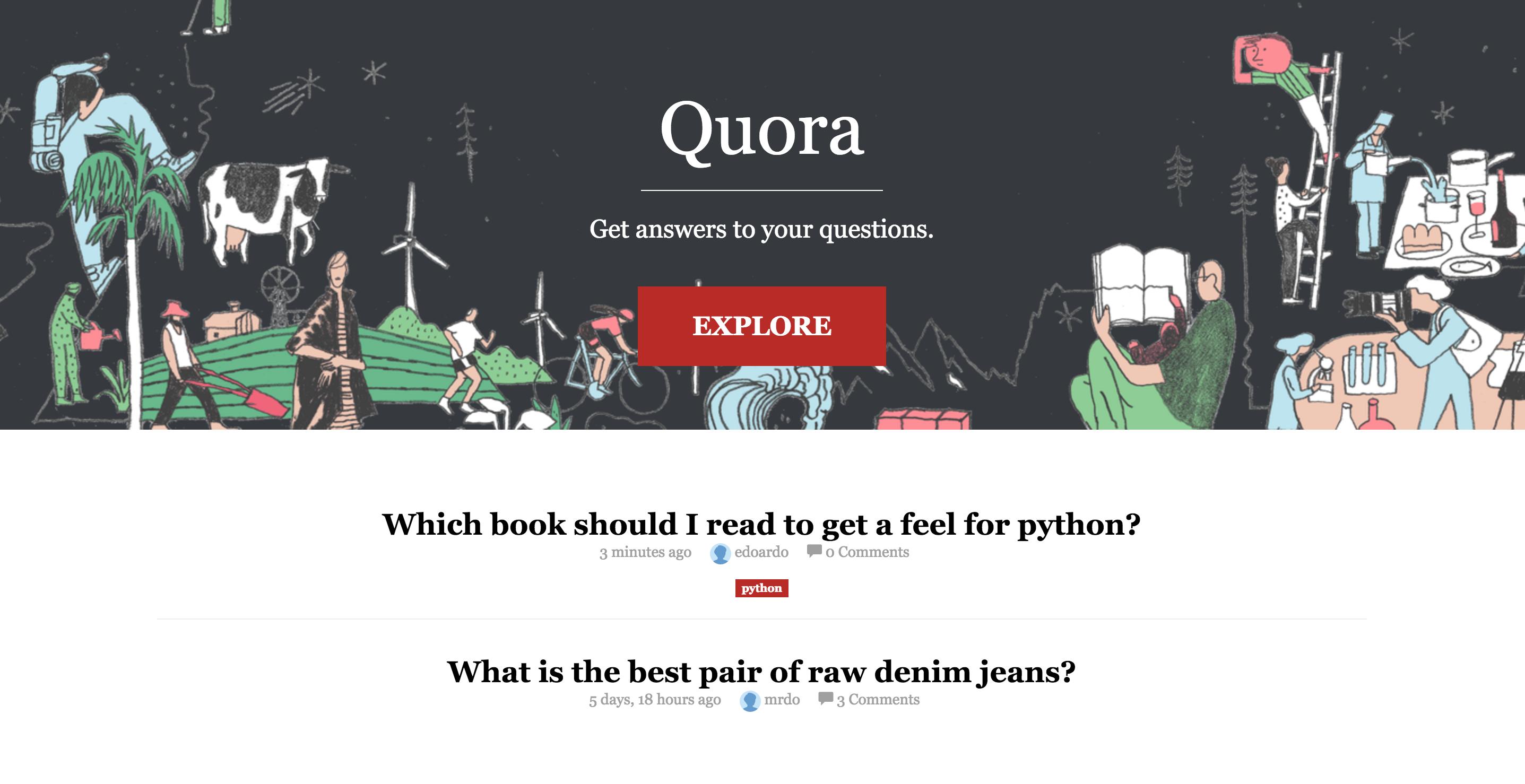 GitHub - econti/quora-clone: Quora clone built in Django