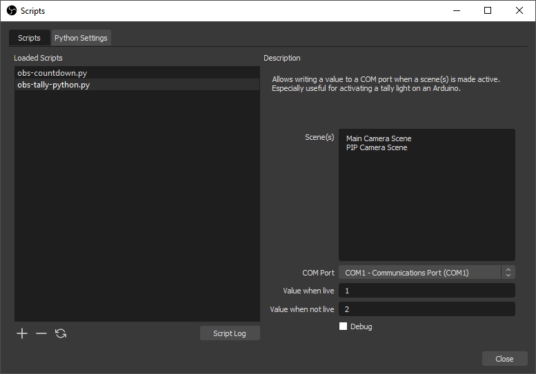GitHub - micahmo/obs-tally-python: A DIY tally light for OBS Studio using a Python plugin and an ...