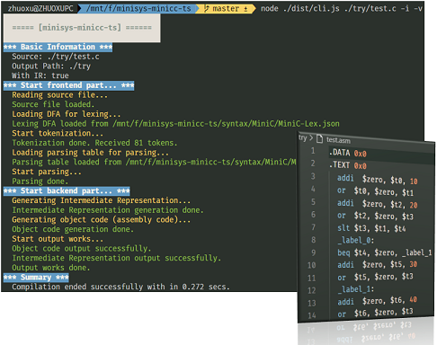 GitHub - seu-cs-class2/minisys-minicc-ts: Minisys MiniC 编译器 - 不止于 Lexer、LALR Parser、IR Gen、ASM ...