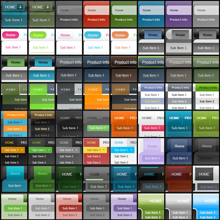GitHub - jQueryMenu/apycom-menu: Animated jQuery Drop Down Menu