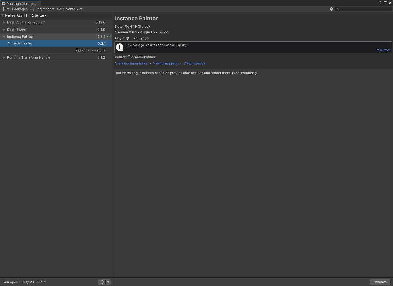 GitHub - pshtif/InstancePainter: Tool to paint meshes that will be rendered using instancing.
