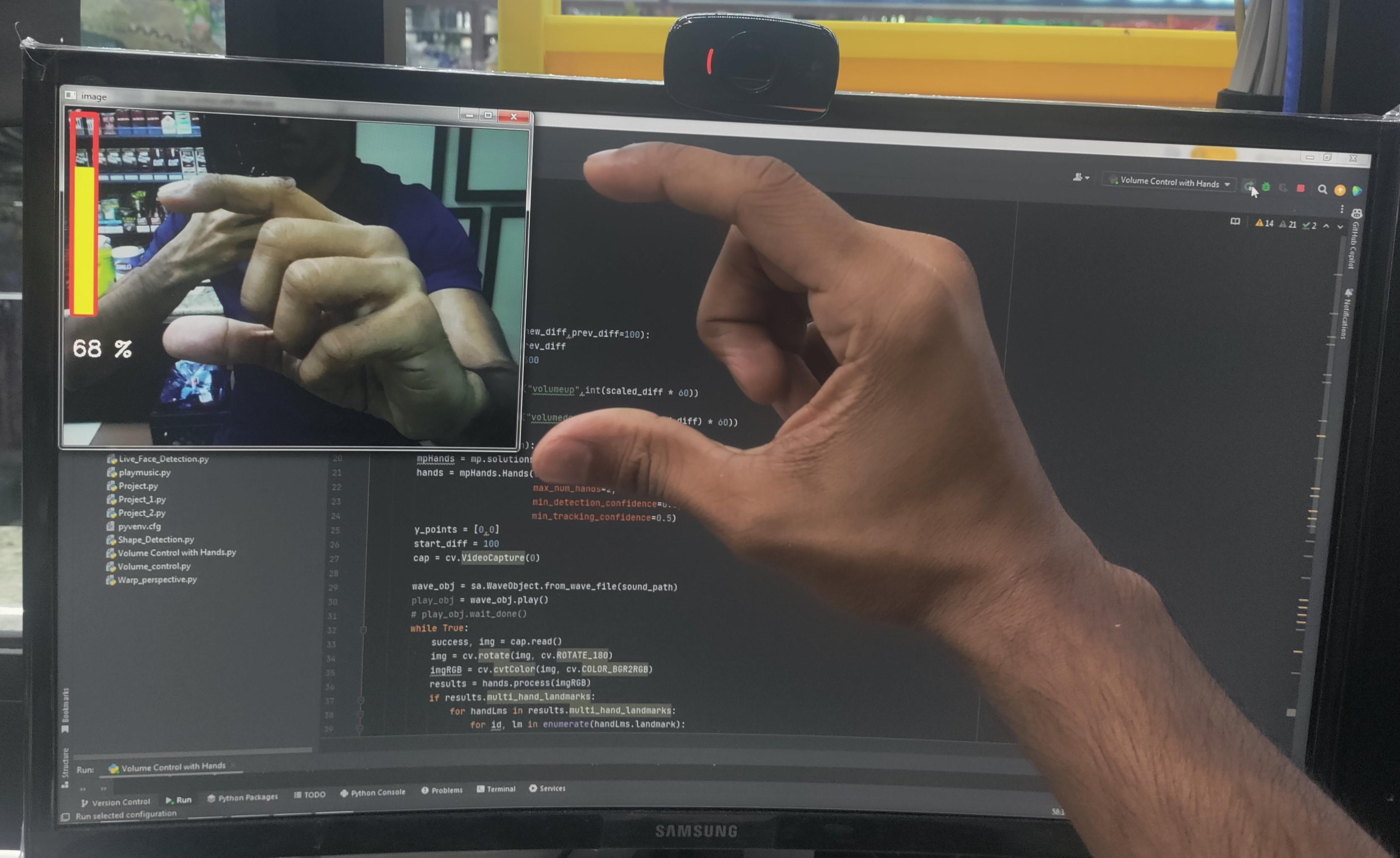GitHub - JanAazar/Music-Volume-Control-using-Hand-Gesture-Recognition: This Python script uses ...