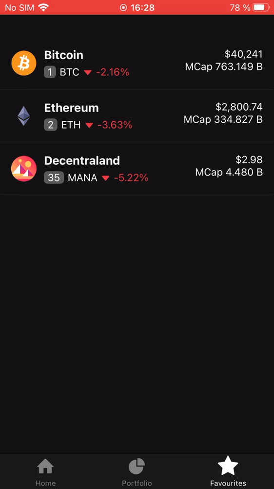 GitHub - bberos/crypto-price-tracker: Cryptocurrencies price tracker - React Native App