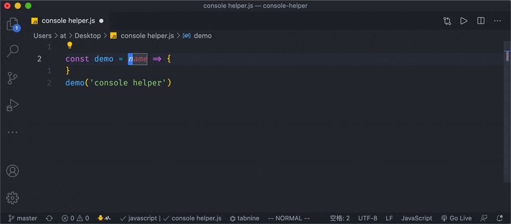GitHub - Sean529/vscode-console-helper: 20k+ 开发者正在使用的，一键输出 console.log ...