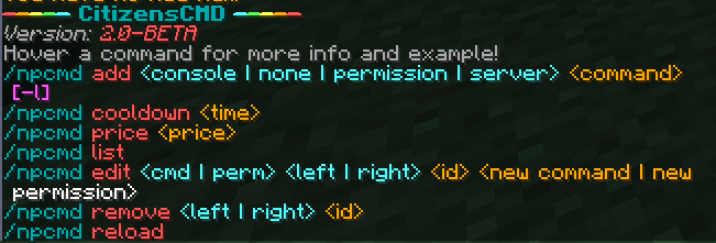 Commands & Permissions - HexedHero/CitizensCMD GitHub Wiki