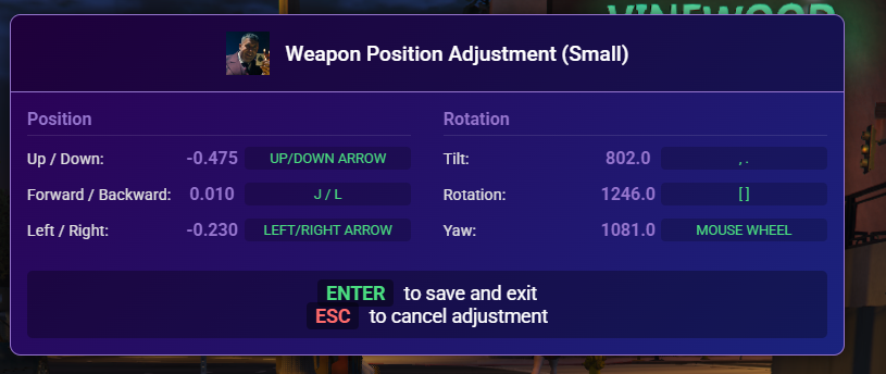 GitHub - f1fSK/weapon_holster: A FiveM script for weapon holster, custom weapon position ...