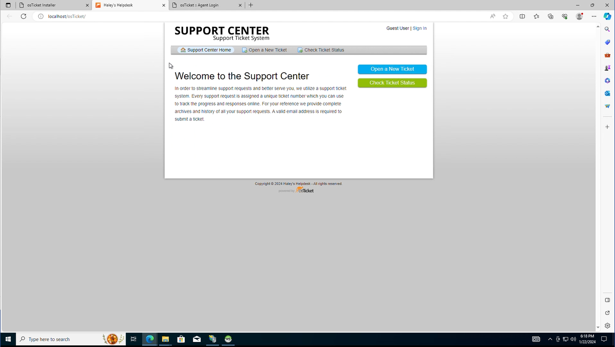 GitHub - HaleyMS/osticket-prereqs