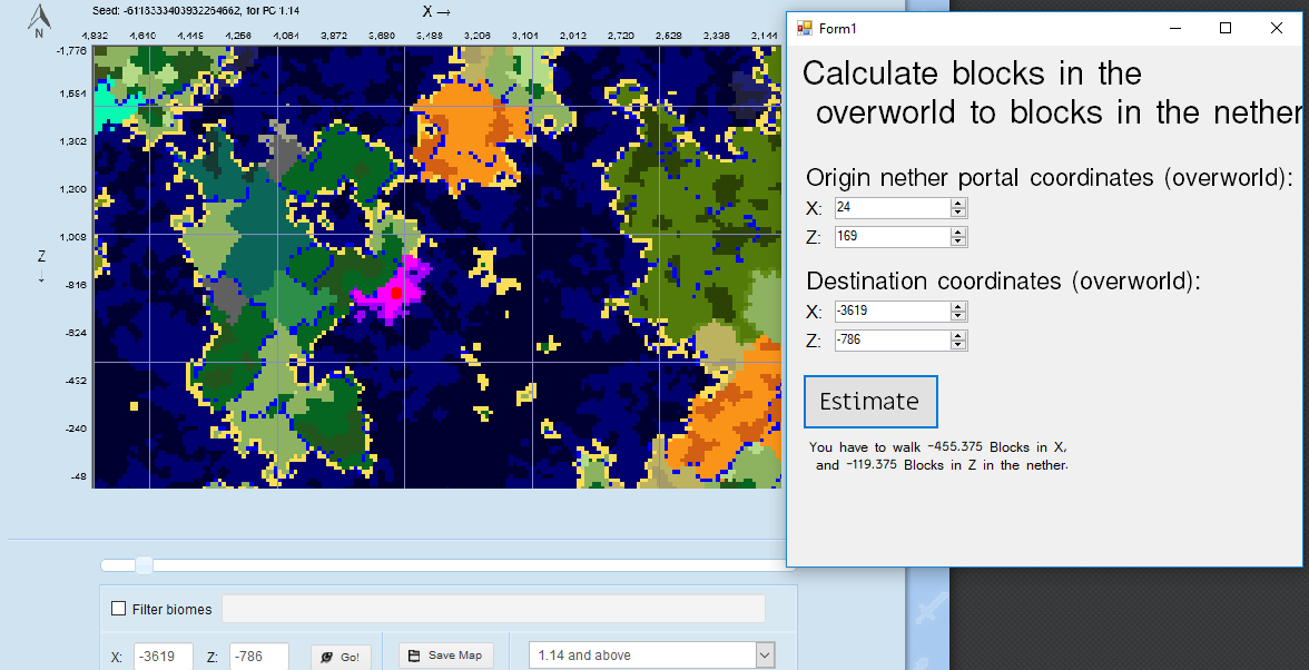 GitHub - meatyite/Minecraft-Coordinates2NetherBlocks: A Tool that ...