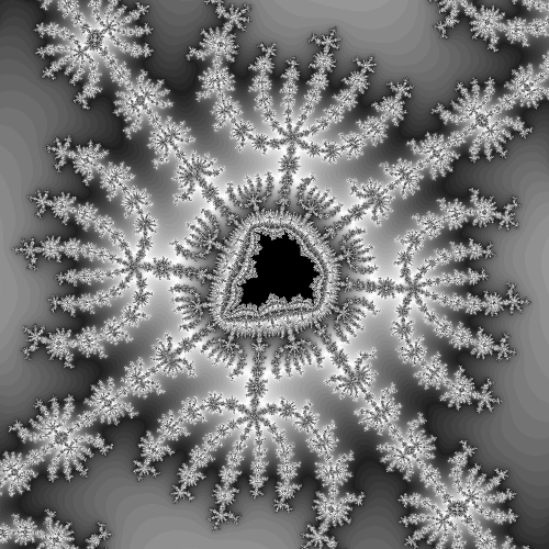 GitHub - Tinram/Mandelbrot: Monochrome minimal Mandelbrot explorer.