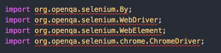 Java Selenium library is throwing an error in import lines in Visual Studio Code but not in ...