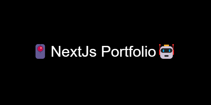 GitHub - thesaddest/nextjs-portfolio: It is my own portfolio made with React.js (Next.js ...