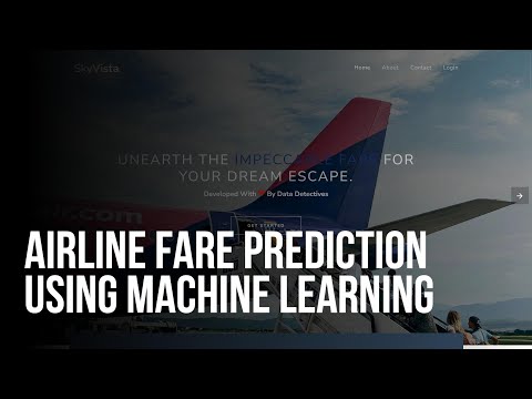 GitHub - ubparmar/Airline_Fare_Prediction: An AI-powered system that forecasts flight ticket ...