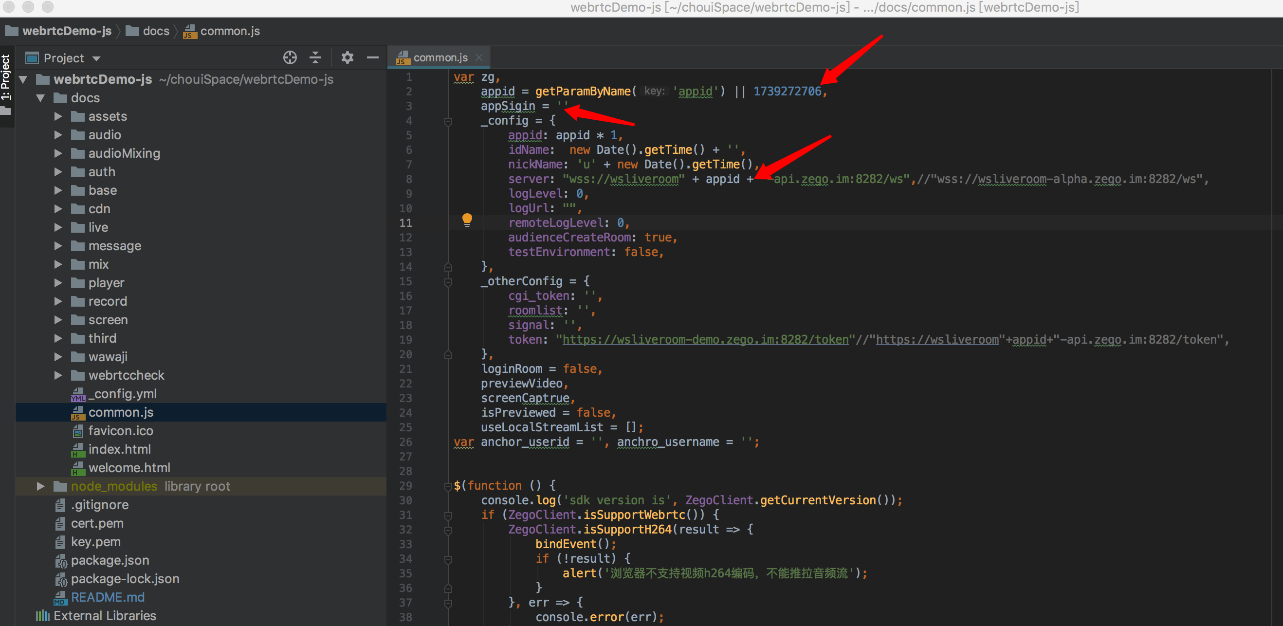 GitHub - zegodev/webrtcDemo-js: 示例demo