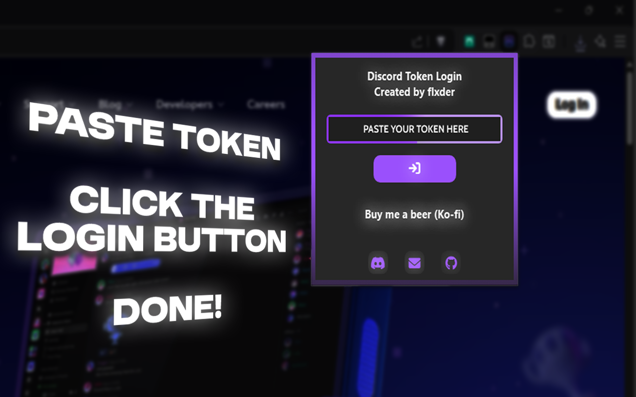 GitHub - flxderdev/Discord-Token-Login: ⚙️ Best chrome based extension ...