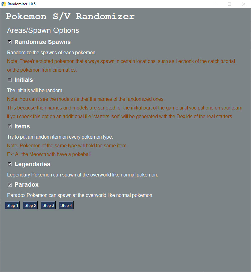 GitHub - ZadenOwer/randomizer-tool: Randomizer tool for PKM Scarlet and Violet