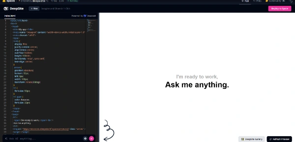 GitHub - trumansoho/deepsite-ai-coder: Create fully functional applications and games with just ...