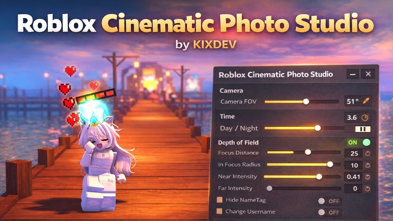 GitHub - Kixdev/roblox-photo-studio: Cinematic Photo Studio tools for ...