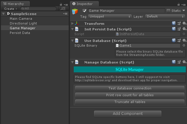 GitHub - SubZtep/SQLiteManager: Unity3D SQLite Manager