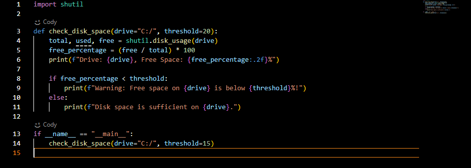 GitHub - Dumisani-Baloyi/Disk-Space-Checker: Disk Space checker Made With Python