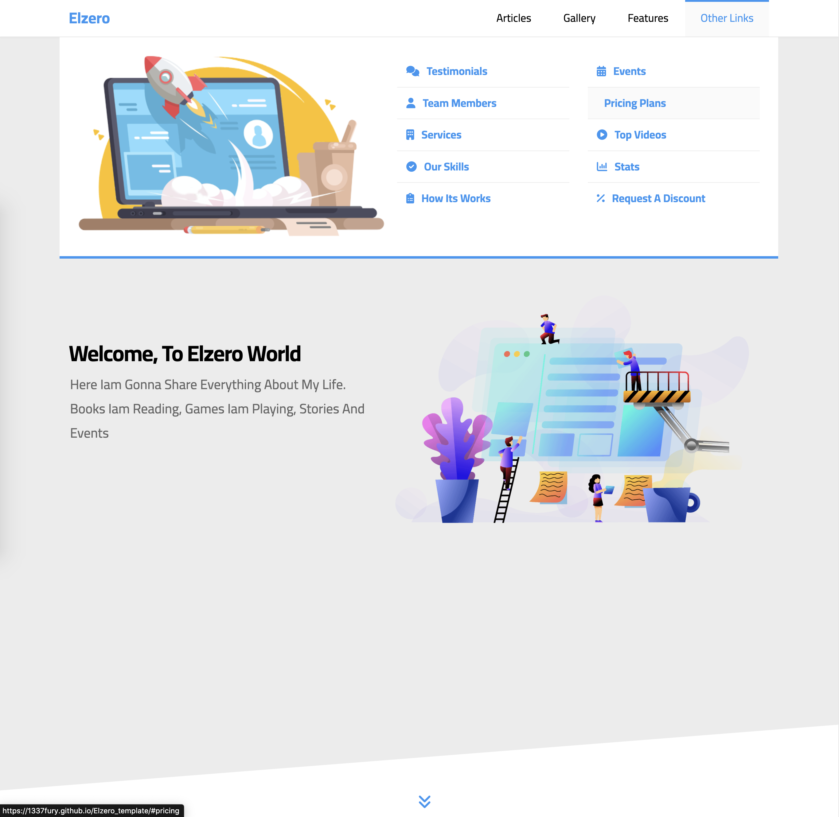 GitHub - 1337fury/Elzero_template: a meticulously designed and beautifully crafted website ...