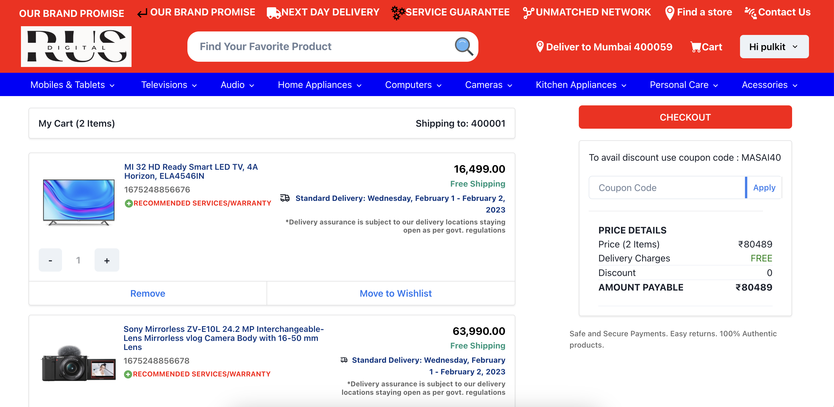 GitHub - RajParmar03/Reliance_digital_clone: It is an E-commerce ...