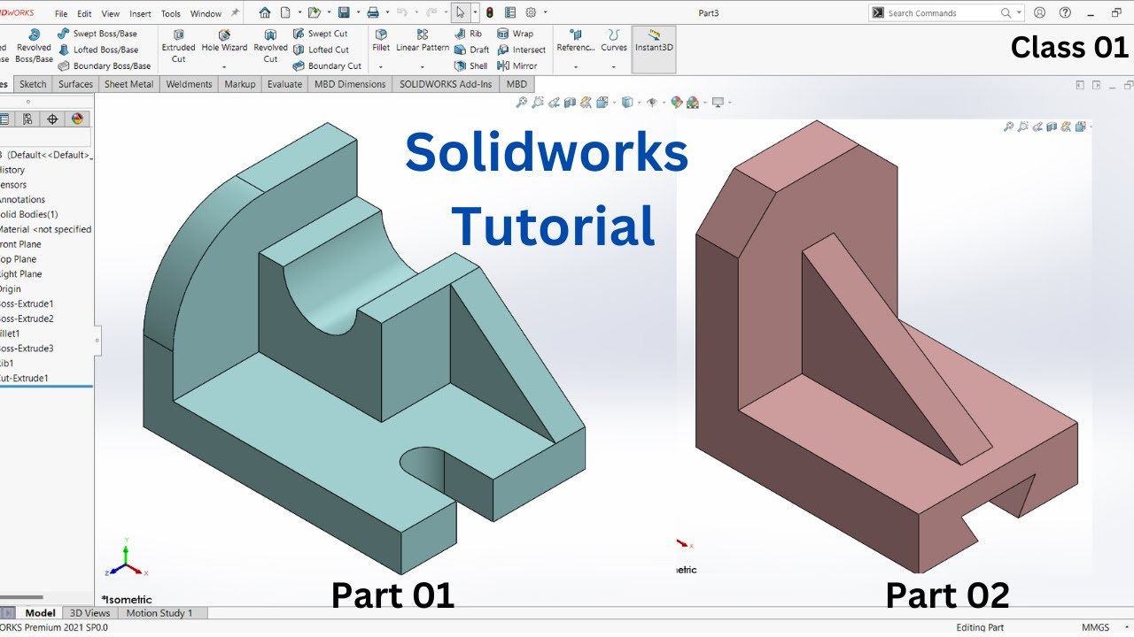 SolidWorks 3D · GitHub