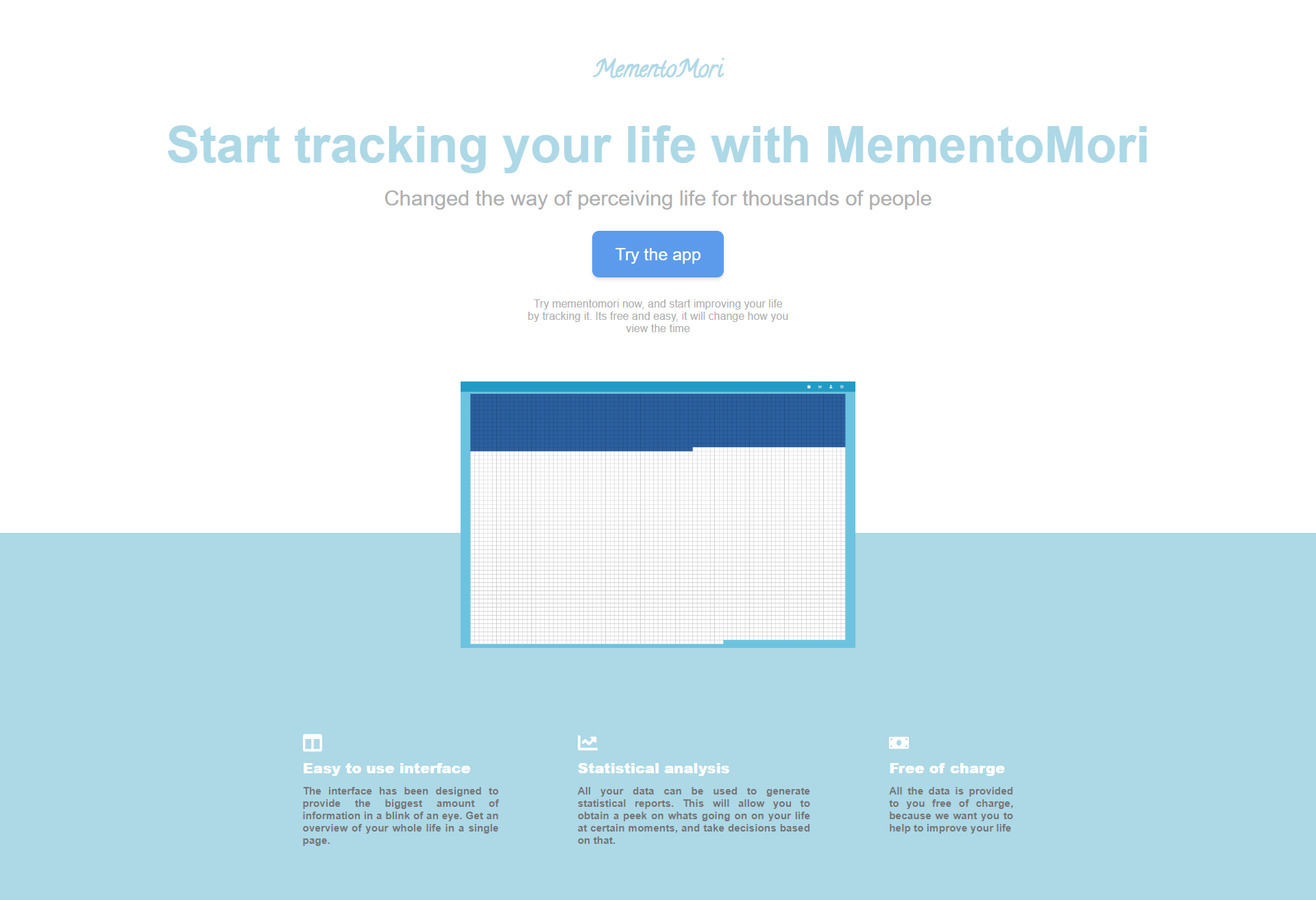 GitHub - romanpastu/MementoMori: A life tracking calendar created with ...