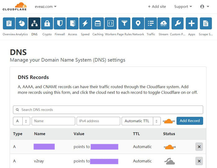 V2ray CloudFare解决被封VPS · wandou911/ssr Wiki · GitHub