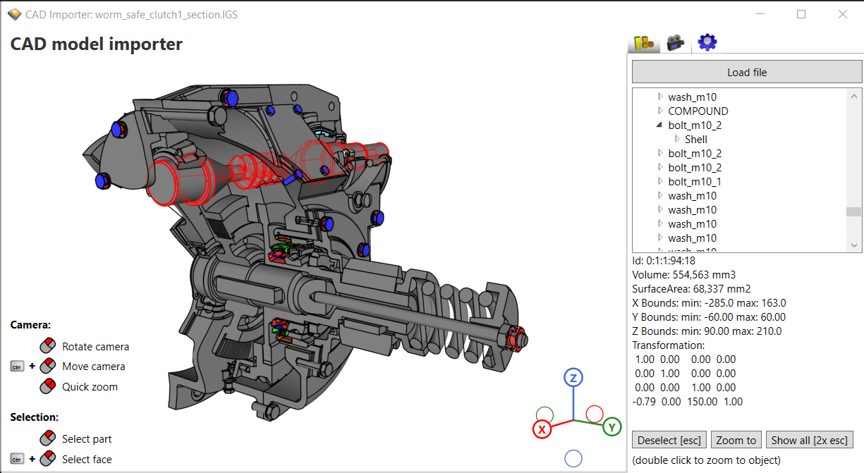 GitHub - ab4d/CadImporter: CadImporter import and show 3D objects from STEP (.step and .stp) files