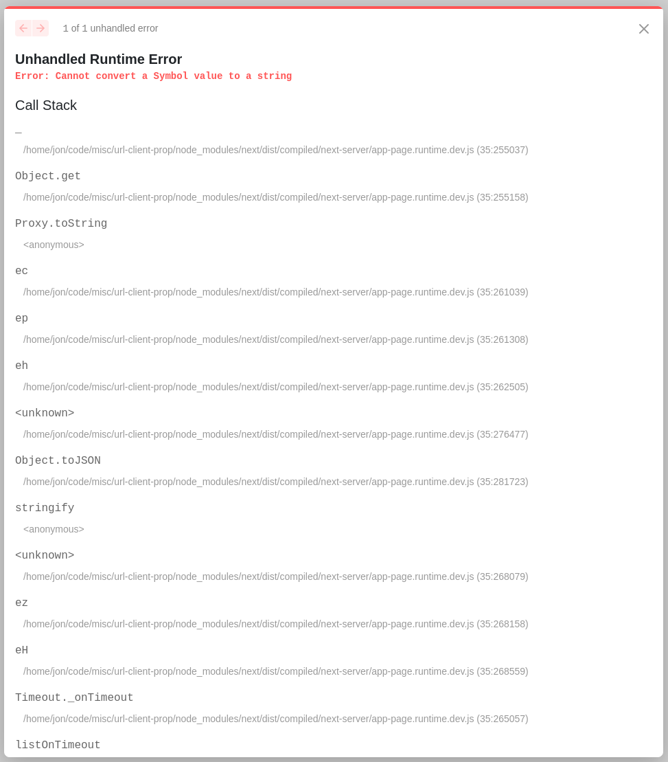 GitHub - jon-ressio/vercel-prop-warn-error: Sample project/repro for Vercel 14.0 error when ...