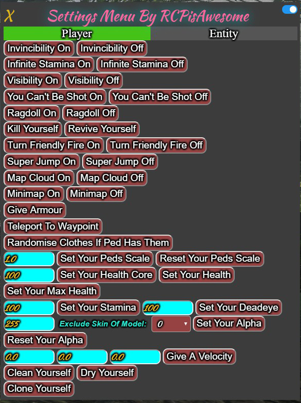 GitHub - RCPisAwesome/RedMRCPSettings: NUI trainer menu for RedM, the ...