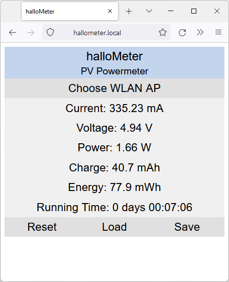 GitHub - ErikDorstel/halloMeter: ESP32 and WCS1800 based photovoltaic powermeter