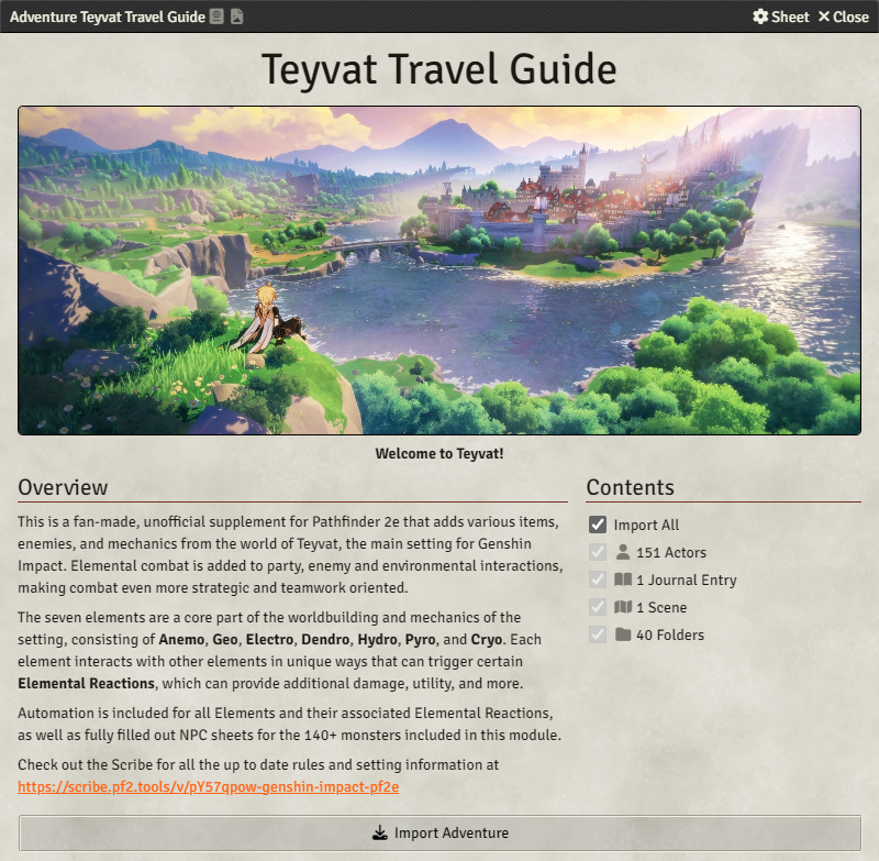 GitHub - shrineofmaya/pf2e-teyvat-travel-guide: A FoundryVTT module for the PF2e Teyvat Travel Guide