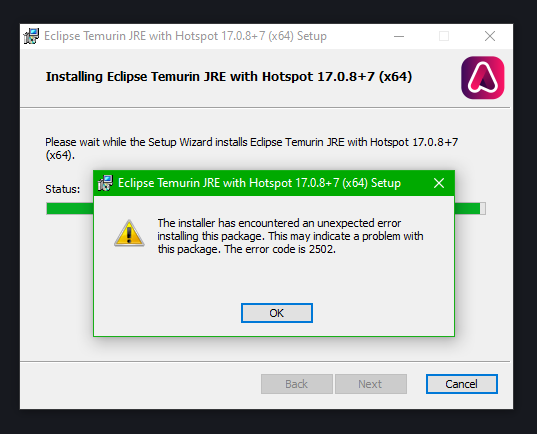 Cannot install Adoptium · Issue #866 · adoptium/adoptium-support · GitHub
