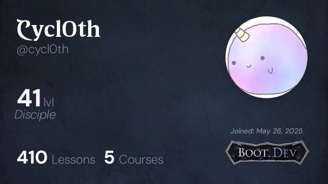 Cycl0th (Andrew Holmes) · GitHub